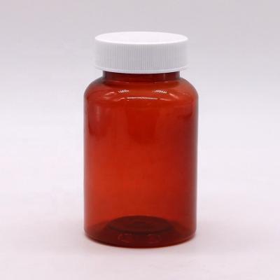 中国 透明なシリンダー形サプリメント薬剤容器のためのスクリューキャップ200mlPETボトル 販売のため