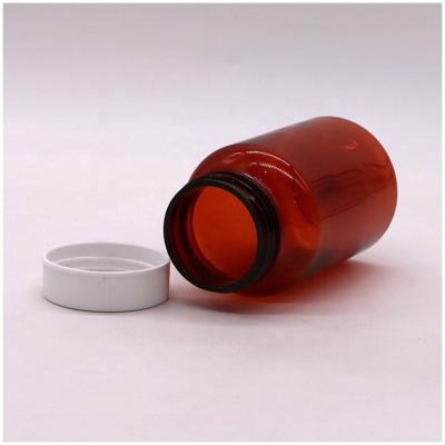 中国 透明なシリンダー形サプリメント薬剤容器のためのスクリューキャップ200mlPETボトル 販売のため