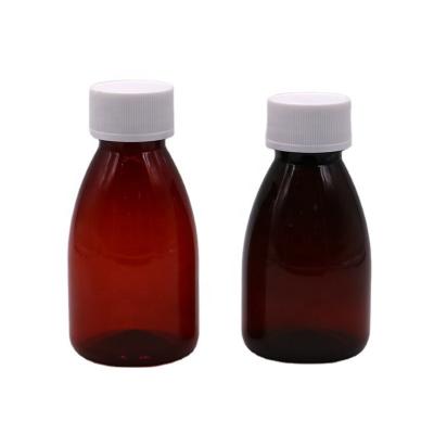 Cina Colori personalizzati Bottiglia per liquidi orali in plastica di 100 ml con tappo di sicurezza in vendita