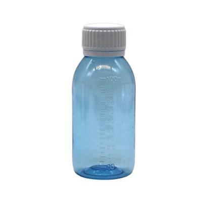 Cina 100 ml di sciroppo rotondo di acero per la tosse Bottiglia liquida con tappo a vite e sigillo termico in vendita