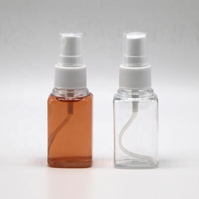 Cina Bottine a prova di perdite di disinfettante per mani trasparenti con capacità di 30 ml e sfera di spruzzo di nebbia fine in vendita