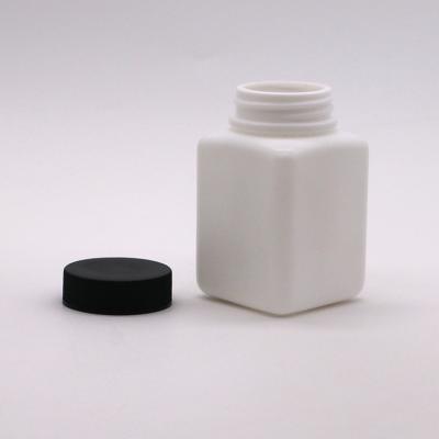 중국 HDPE 목걸이 사각형 모양 고체 분말 의약품용 맞춤형 색상 빈 알약 병 판매용