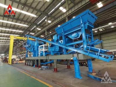 Cina Trattore mobile che opera frantoio per pietre per schiacciare aggregato del calcolo della ghiaia in vendita