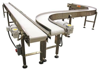 China Flat Plate Belt Modular Conveyor for Bottles Conveying for sale