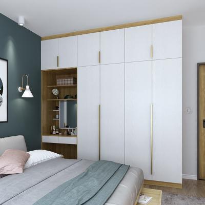 Chine le carton gris de mélamine de 18mm a adapté le meuble de rangement aux besoins du client individuel de chambre à coucher de garde-robe à vendre