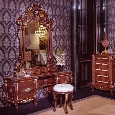 Chine Placard de style européen de chambre à coucher sculpté à la main Armoire en bois rouge à quatre portes à vendre