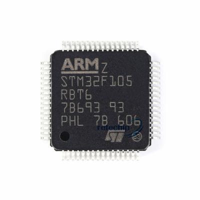 Китай Высокая эффективность M3 Mcu Ic 32bit 128kB Lqfp64 коркы руки Stm32f105rbt6 продается