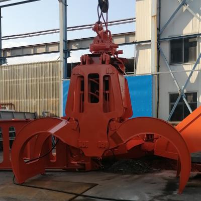 China Heavy Duty Mechanic Remote Control Bulk Cargo Orange Peel Grab Excavator Hydraulic Rotating Timber Grab Log Grab Forestry Grab for sale