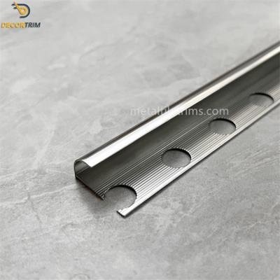 Chine Carreaux de coin en aluminium Carreaux métalliques bord de carreaux de bord de bande pour l' argent Mat Or arrondi à vendre