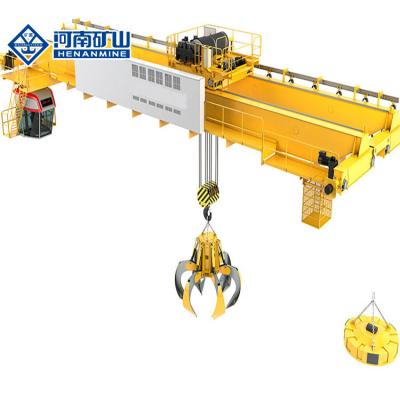 Cina portata 10Ton di 20m gru mobile del ponte sopraelevato di Qz di 20 tonnellate con la gru di gru a benna dello spreco della gru a benna in vendita