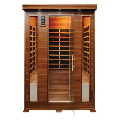 China Hot Selling 1 Person Pure Canadian Red Cedar/Hemlock Indoor Far Infrared Sauna Room for sale