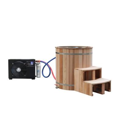 China Portable Inflatable Ice Bath Tub with 1HP Chiller and Filter for Gym Fitness Recovery for sale