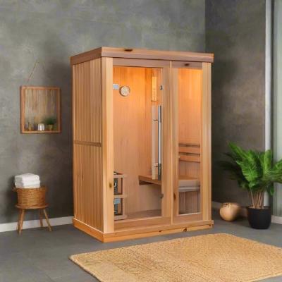 China 2025 Wooden Luxury Indoor Sauna Room for Home 1560W Power 18-65°C Temperature Adjustable for sale