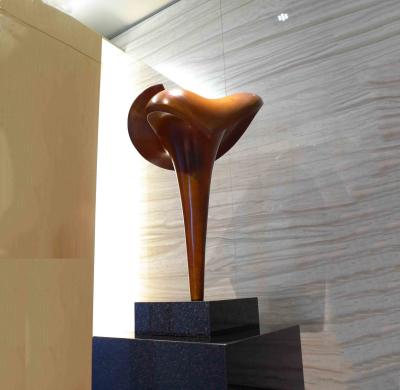 Chine Finissage d'intérieur grand peint par surface d'en cuivre d'abrégé sur bronze de fonte de statues à vendre