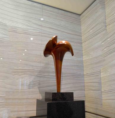 Chine Finissage d'intérieur grand peint par surface d'en cuivre d'abrégé sur bronze de fonte de statues à vendre