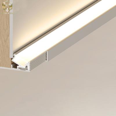 Cina Profil di strisce di alluminio a led in cartongesso 30 45 ° angolo in vendita