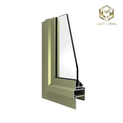 China Aanpasbaar 4-6m lengte aluminium deurframe profiel met UV-bescherming Te koop