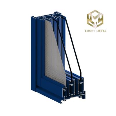 China Energiezuinig aluminium deurraamprofiel met geïntegreerd afdichtingssysteem Te koop