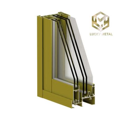 China Poedergecoate aluminium deurframeprofiel voor vochtbestendige constructies Te koop
