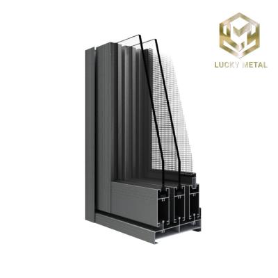 China Lichtgewicht aluminium deurframe profiel met geluidsdicht ontwerp en milieuvriendelijk materiaal Te koop