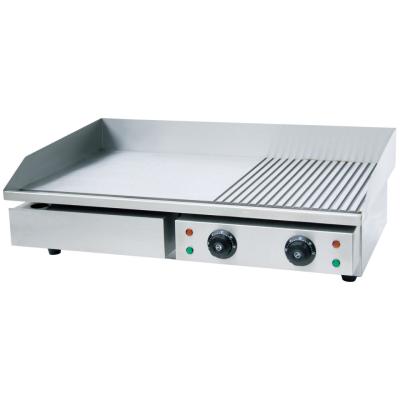 Full Flat Plate Cast Iron Electric Griddle Pan Commercial Restaurant Electric