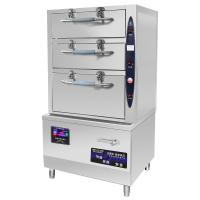 Quality Electromagnetic Commercial Seafood Steamer Restaurant Cooking Range Stainless Steel for sale