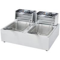 Quality Stainless Steel 2 Basket Commercial Deep Fryer Electric Fryer For Restaurant for sale