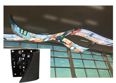 Cina Esposizione principale flessibile leggera P4 con un modulo di gomma molle di 24x12cm in vendita