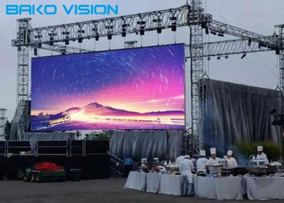 China A exposição de diodo emissor de luz exterior do arrendamento de P4.81 RGB SMD morre contexto do armário 500*1000mm da carcaça à venda