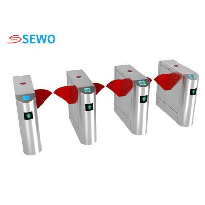 Security Flap Barrier Gate Turnstile For Subway Station Pedestrian Access