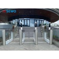 Quality 304 Stainless Steel Swing Barrier Gates Fully Automatic Security Gate Office for sale