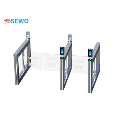 High Security Entrance Swing Gate , Facial Recognition Turnstile Access Control