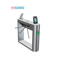 Quality Semi Automatic Tripod Turnstile Gate With Face Recognition / RFID Card Reader for sale
