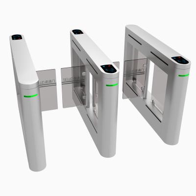 China TCP/IP Communication Interface High Speed Gate Turnstile with Biometric Access Control and Card Reader 1400×160×1000m for sale