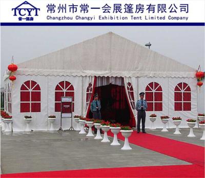 Cina Tenda commerciale del partito del rivestimento rosso bianco del PVC con lo SGS della struttura della lega di alluminio in vendita
