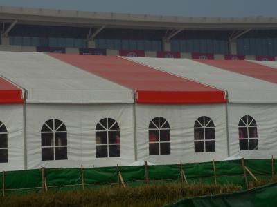Cina Lo stoccaggio temporaneo di colore rosso struttura la tenda all'aperto di stoccaggio per lo SGS dell'industria in vendita