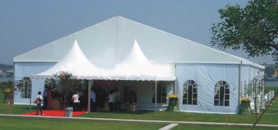 Cina Pagine di alluminio 10 x PVC all'aperto bianco del doppio della tenda di nozze 20 per 500 persone in vendita