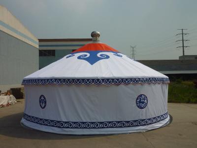 Cina Tenda bianca di resistenza al vento di Yurt del mongolian della famiglia della copertura di PVC per lo SGS di inverno in vendita