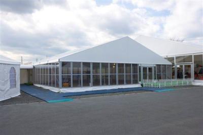 Cina La tenda permanente struttura la tenda all'aperto di mostra della parete di vetro con i panni opachi del PVC in vendita