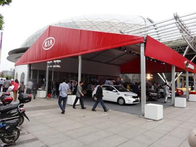 Cina Grande tenda bianca pieghevole, tenda all'aperto su ordinazione di nozze di evento per la mostra dell'automobile in vendita