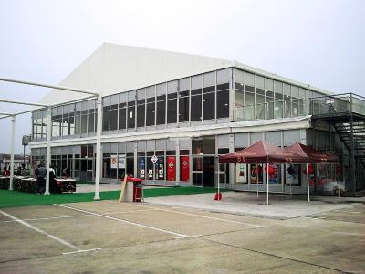 Cina Tenda foranea di lusso di nozze della grande tenda di doppio Decker con la prova di fuoco bianca del panno del PVC in vendita