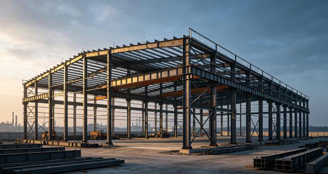 Heavy steel structure industrial building