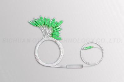 中国 16の方法繊維光学のディバイダーSC/APC/SC/UPCの鋼鉄管のタイプ カプラー 販売のため