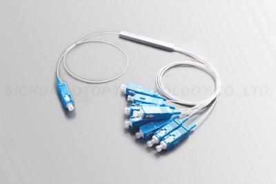 中国 受動態8の方法1x8 PLC繊維のディバイダーは繊維ネットワークFTTHで送風します 販売のため