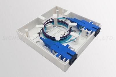 Cina Adattatori ottico 86 dello Sc della scatola di termine di due porti x 86 treccia di dimensione 0.9mm in vendita