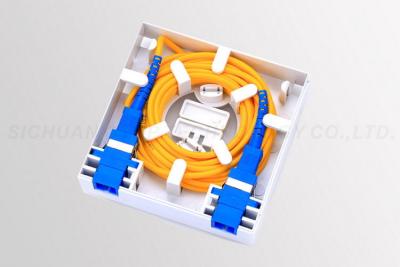 Cina Scatole a fibra ottica di termine di OTOP Ftth colore di bianco di dimensione di 86mm x di 86 in vendita