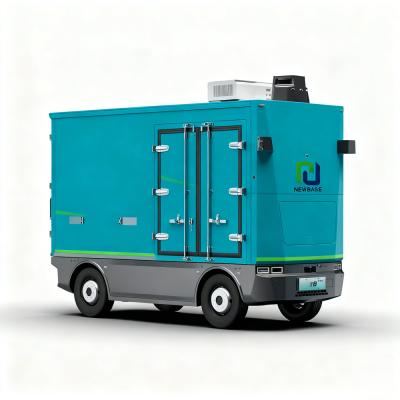 중국 NEWBASE Z8⁸ (2024)C 자율 냉장 차량, 4000 x 1650 x 2900 mm 크기 및 -20°C ~ 12°C 듀얼 온도 구역 제어 판매용