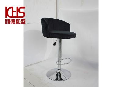 Cina ISO9001 Luxury Black Velvet Bar Stools For Kitchen Island in vendita