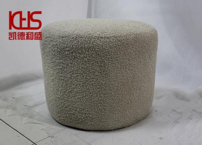 Cina OEM ODM Gray Velvet Footstool Ottoman Luxury Elegant Shoe Cabinet Chair in vendita