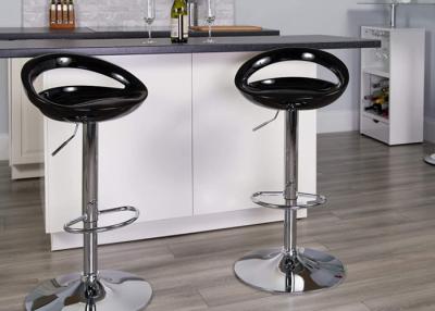 Cina H760-970mm Counter Height Bar Stools Steel Plastic Seat Bar Stools For Garden in vendita